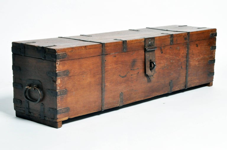 Vintage Rifle Box with Metal Trim at 1stDibs