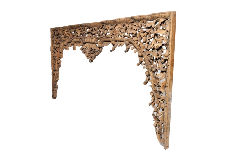 Burmese Hand Carved Arch at 1stDibs