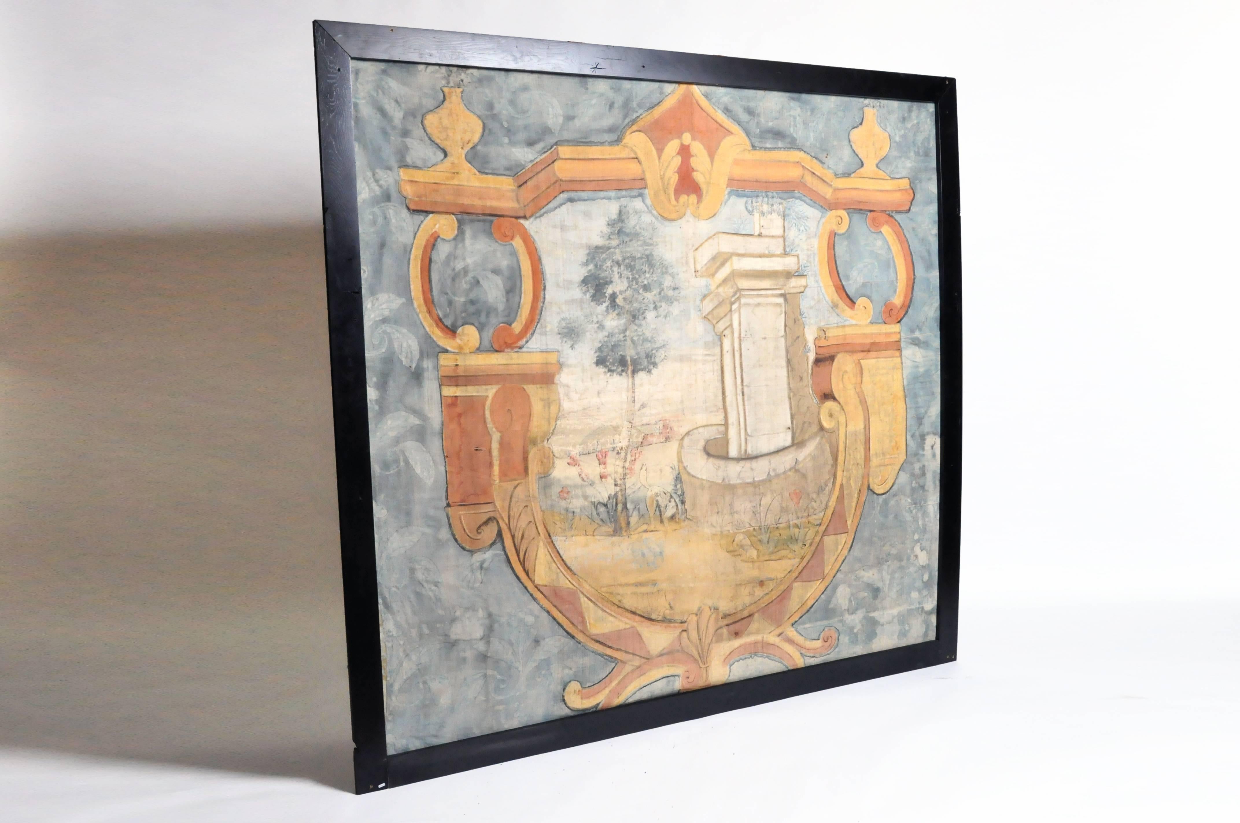 18th Century French Chateau Banner at 1stDibs