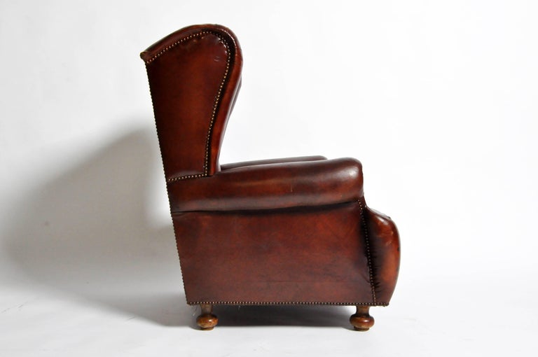 Tufted Wing Back Club Chair at 1stDibs