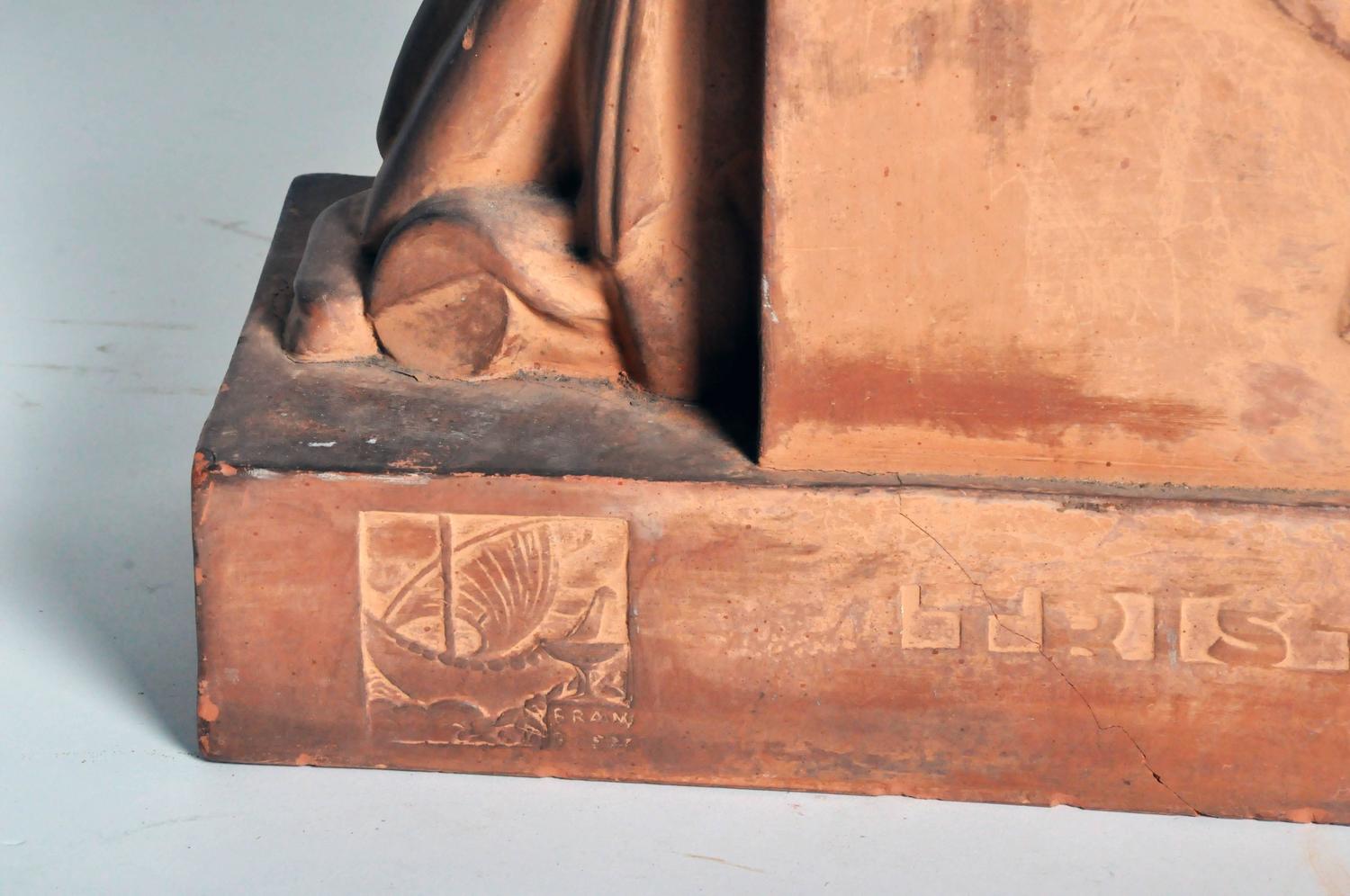 French Terracotta Figural Group “Tristan et Iseult” For Sale at 1stdibs