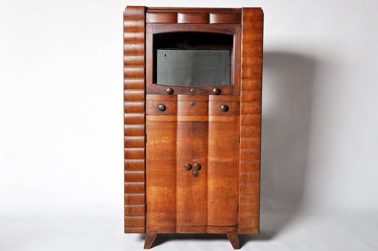 Art Deco Radio Cabinet at 1stDibs