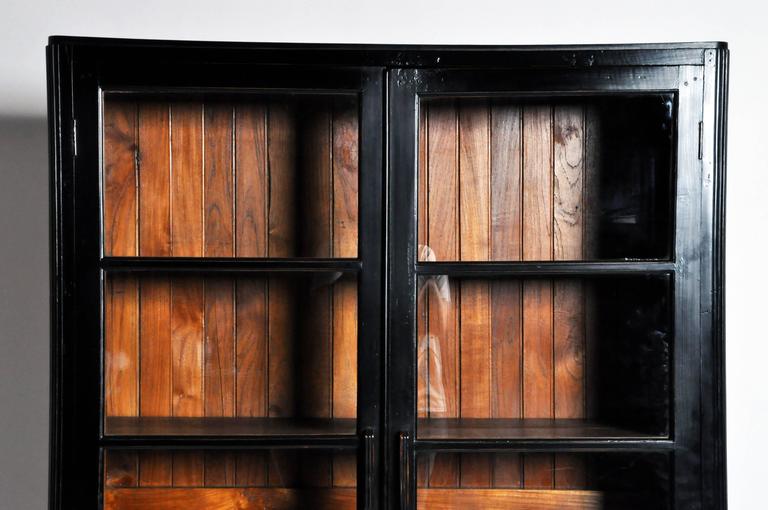 British Colonial Display Cabinet with Five Shelves at 1stDibs