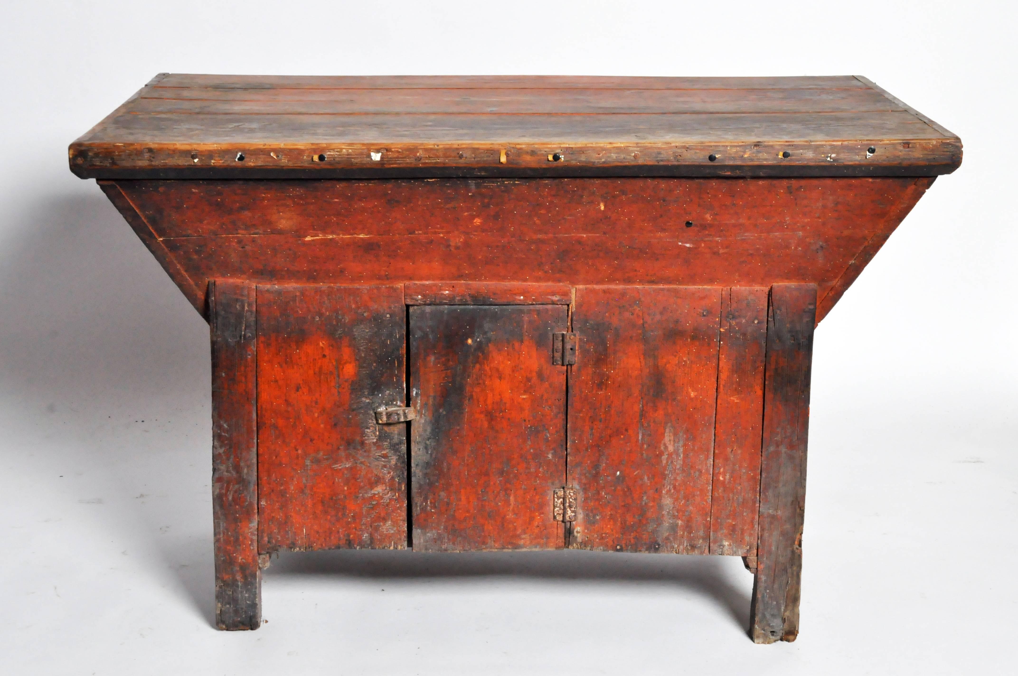 Bread Making Table with Storage at 1stDibs | antique bread making table ...