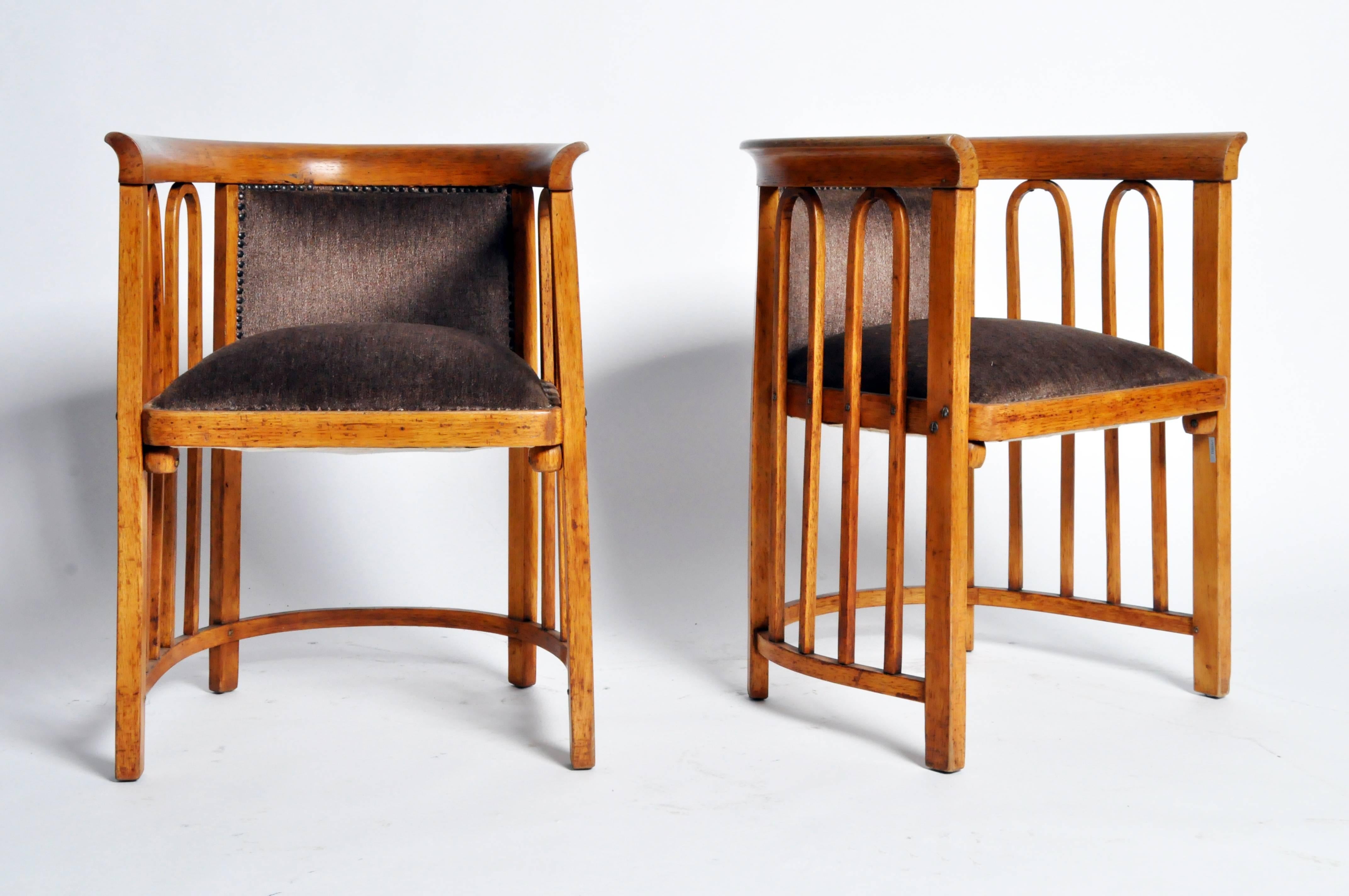 Pair of Sitzmaschine Chairs by Josef Hoffmann at 1stDibs | josef ...