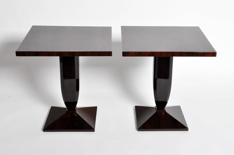 Art Deco Style Square Side Tables at 1stDibs