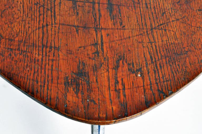 Hungarian Tables with Metal Legs at 1stDibs