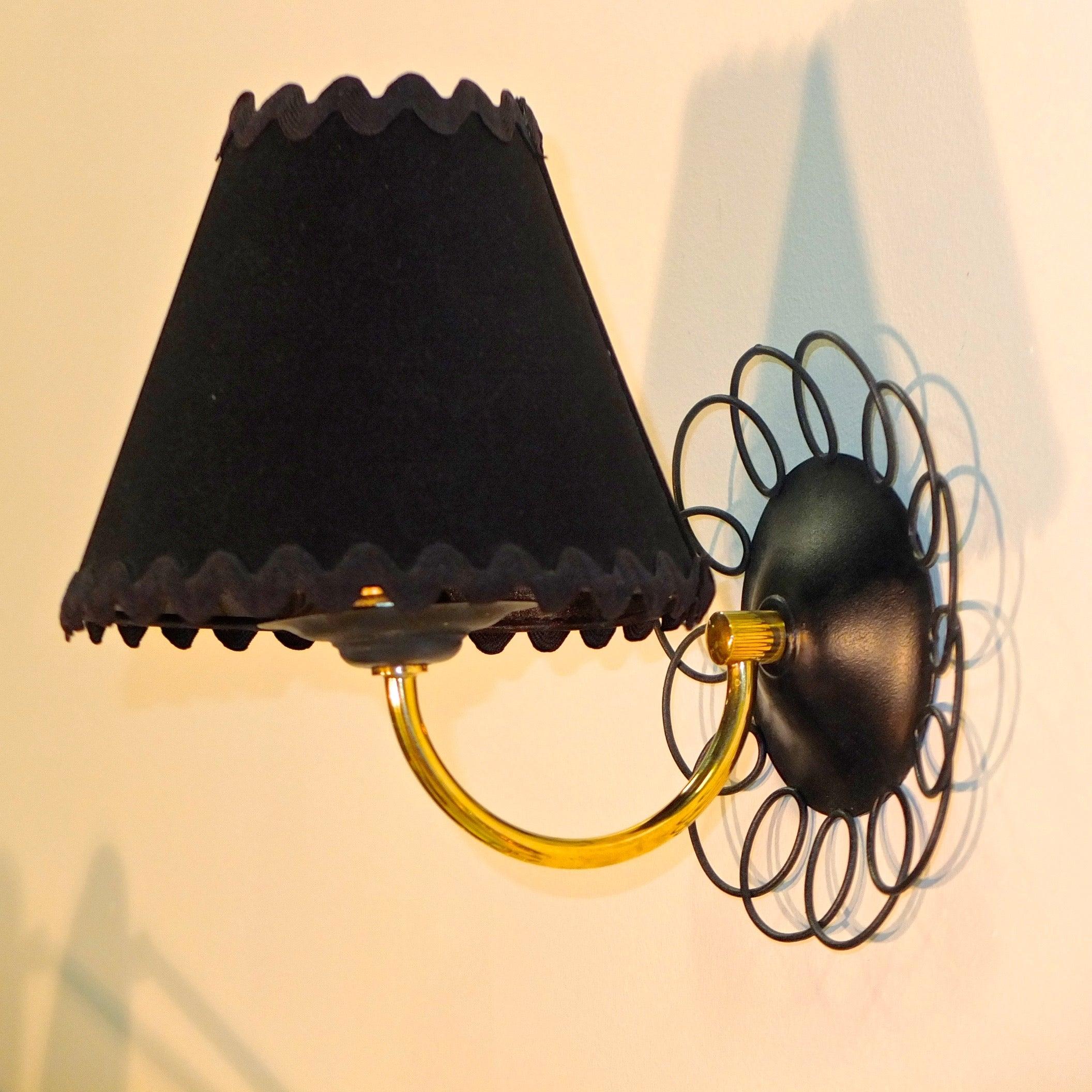 Pair of Petite French Wire and Brass Sconces After Royere at 1stDibs