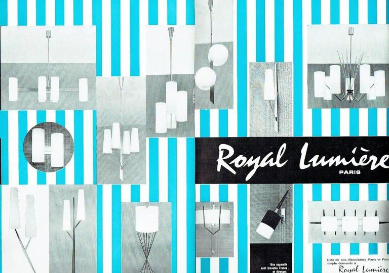 Royal Lumiere for Lunel Sculptural Wall Lamp For Sale at 1stDibs