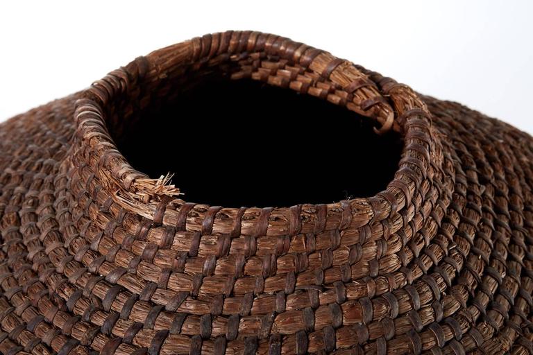 Early 20th Century Extra Large French Rye Basket at 1stDibs