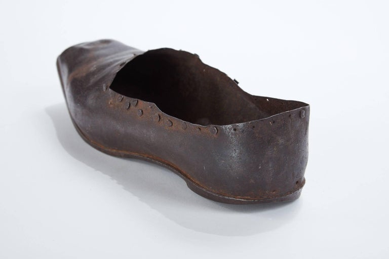 Late 19th Century Hand-Forged Iron Shoe, Likely a Cobblers Sample at ...