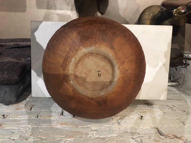 21st Century Textural Rust Colored Ceramic/Pottery by Joanne Trestrail ...