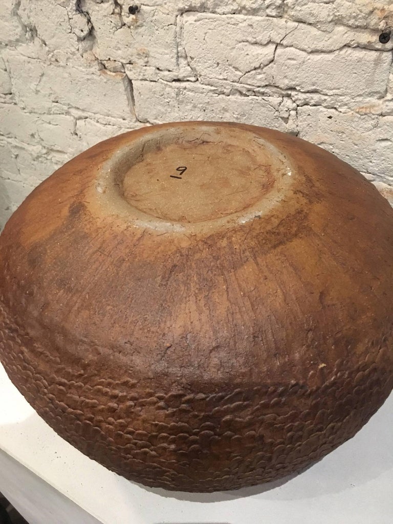 21st Century Textural Rust Colored Ceramic/Pottery by Joanne Trestrail ...
