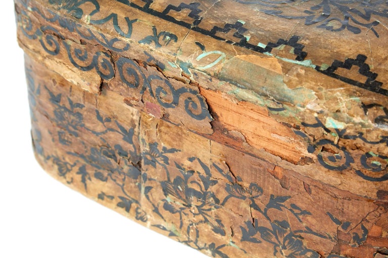 19th Century Chinese Paper Mache Box with Classic Chinese Pattern at ...