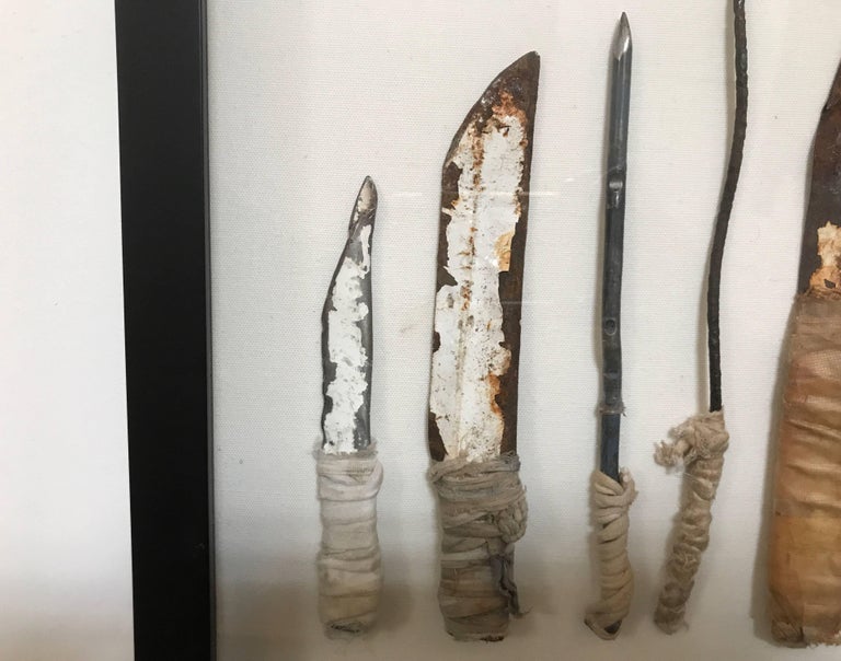 Collection of Late 19th-Early 20th Century Framed Prison Shivs at 1stDibs