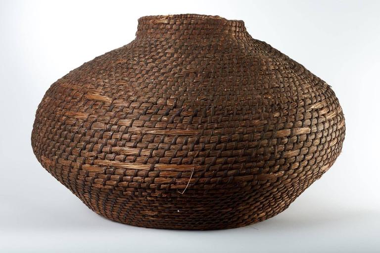 Early 20th Century Extra Large French Rye Basket at 1stDibs