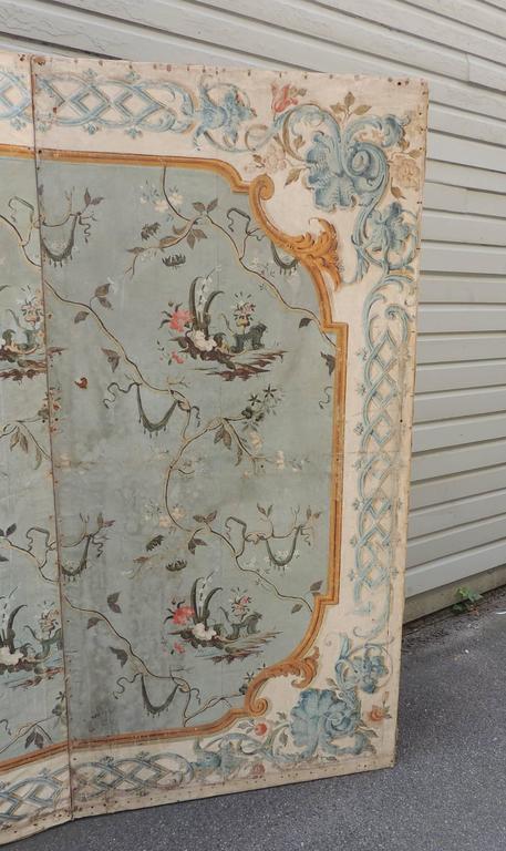 18th C Venetian Hand-Painted Folding Screen at 1stDibs