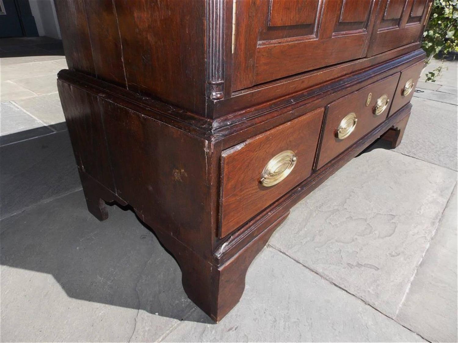 English Mahogany and Oak Inlaid Mule Chest, Circa 1750 at 1stdibs