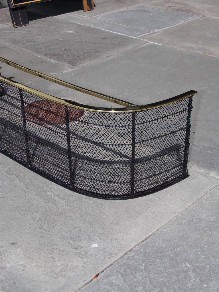 American Artistic Wire and Brass Gallery Diminutive Fire Place Fender ...