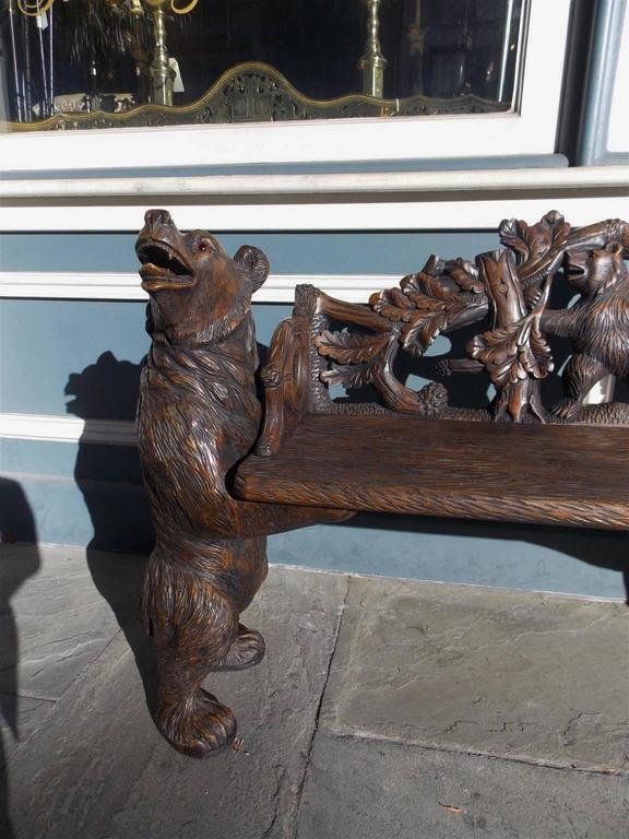Switzerland Black Forest Carved Bear Bench, Circa 1900 at 1stDibs ...