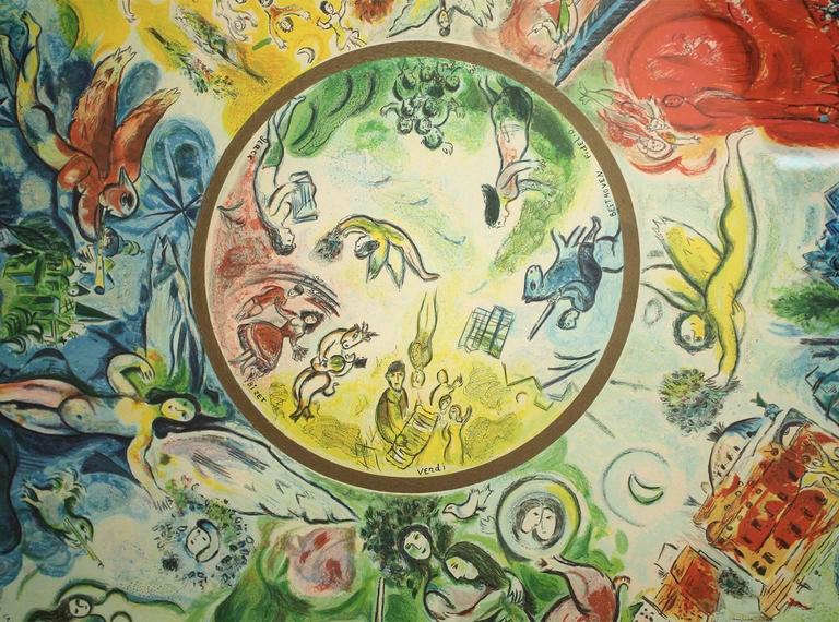Marc Chagall "Paris Opera Ceiling" Artist Proof Lithograph 111/200 at ...