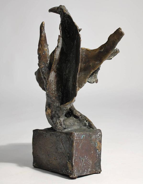 Mexican Listed Artist James Pinto Abstract Bronze Sculpture, circa ...