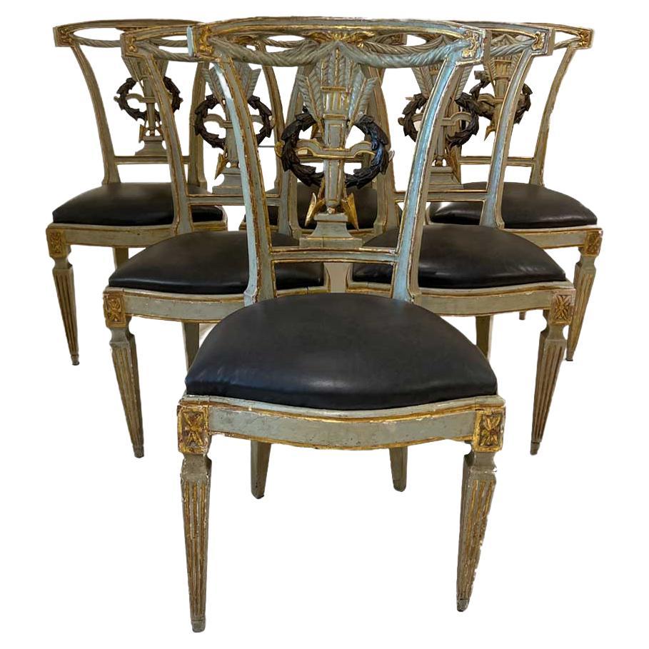 Set of French 19th Century Dining Room Chairs at 1stDibs