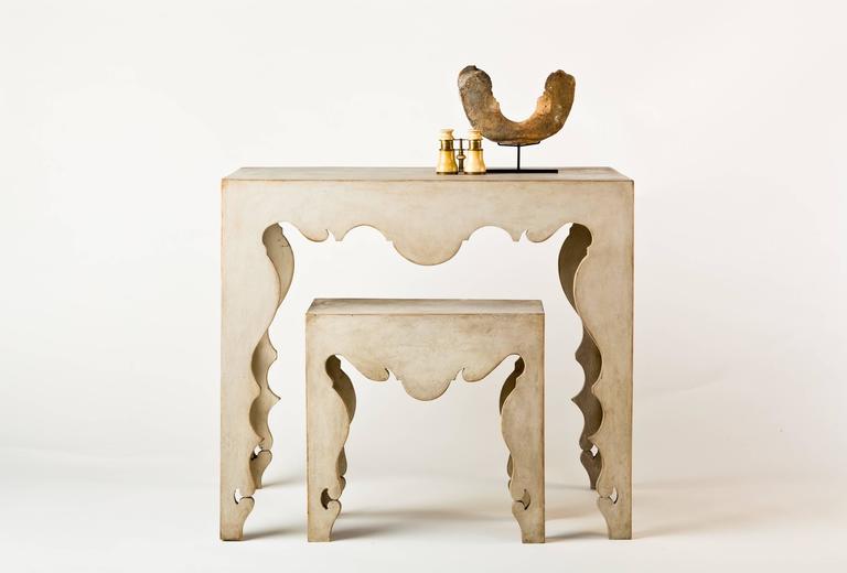 Contemporary Martini Side Table with Painted Swedish Finish For Sale at ...