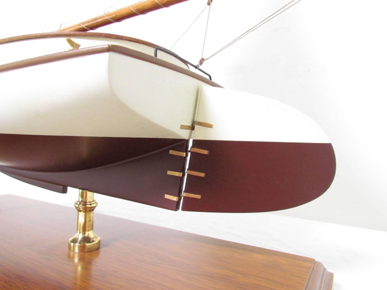 Vintage Scale Boat Model of a Crosby Catboat For Sale at 1stDibs ...