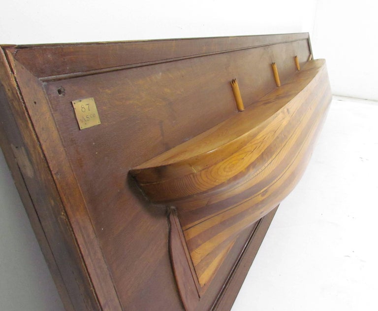 Monumental Half-Hull Schooner Boat Model, circa 1890 at 1stDibs