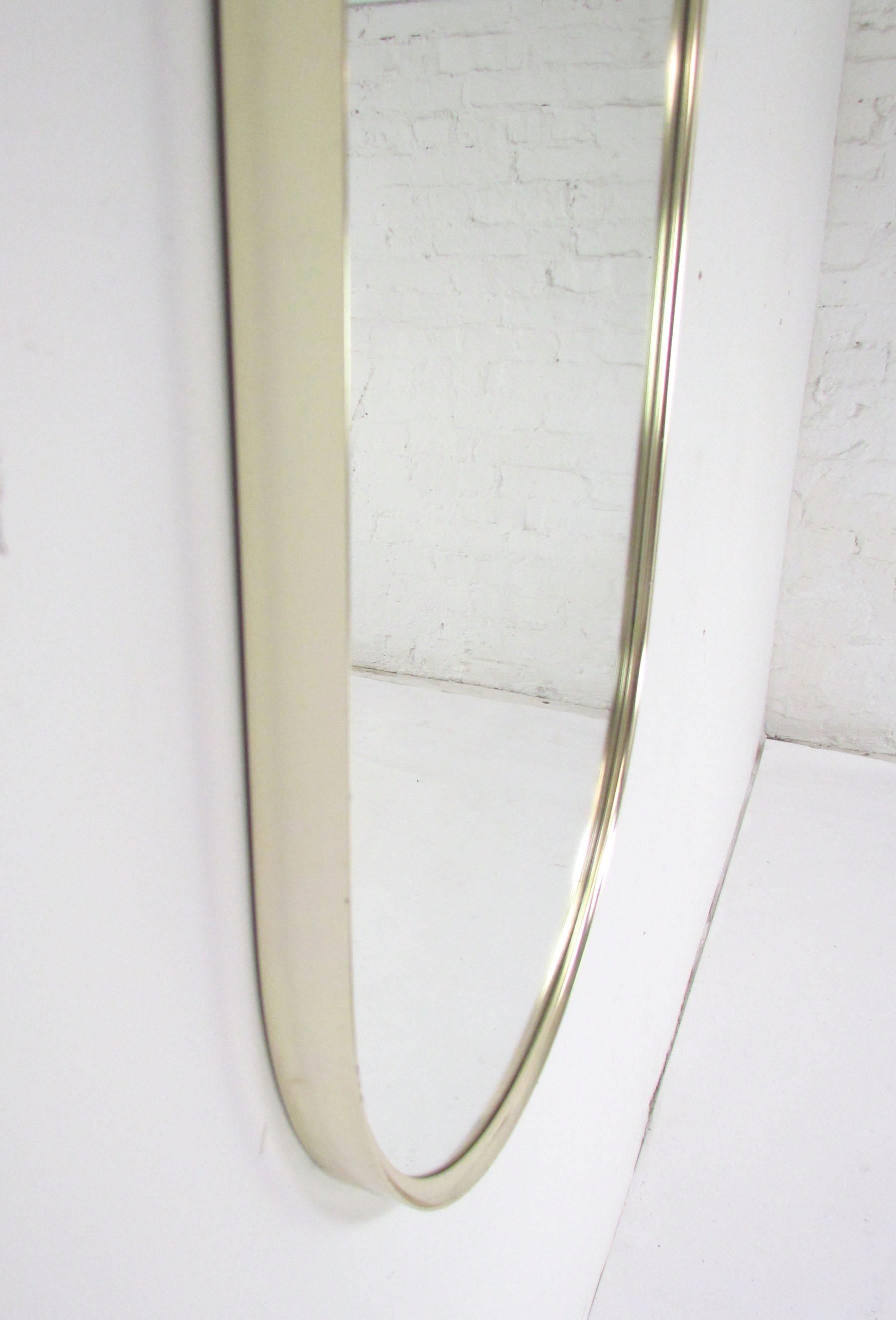 Italian Modernist Full Length Oval Wall Mirror, circa 1960s at 1stDibs ...