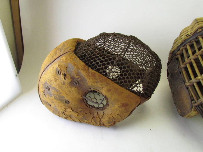 Set of Three Antique 19th Century Sparring Masks For Sale at 1stDibs