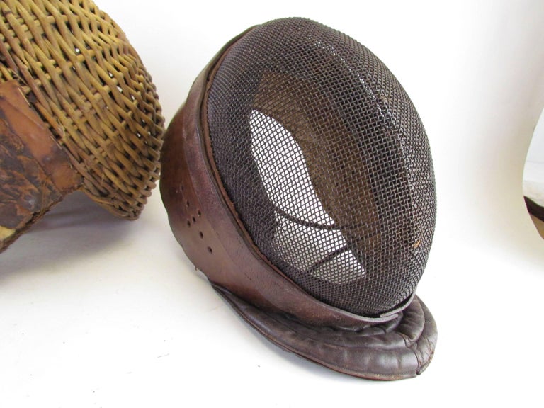 Set of Three Antique 19th Century Sparring Masks For Sale at 1stDibs