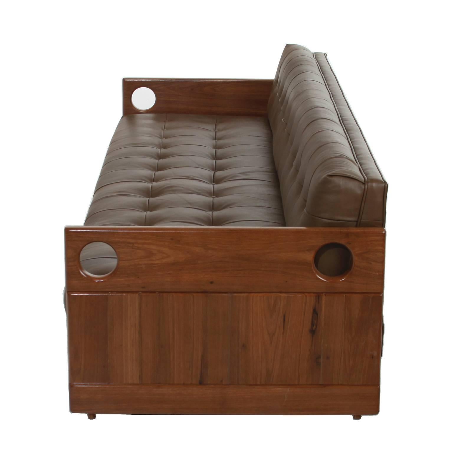 Cerejeira Wood "Cris" Sofa by Sergio Rodrigues at 1stDibs