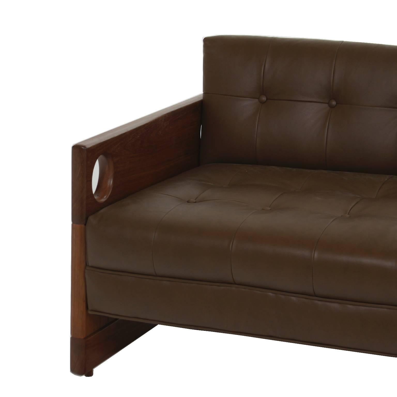 Cerejeira Wood "Cris" Sofa by Sergio Rodrigues at 1stDibs