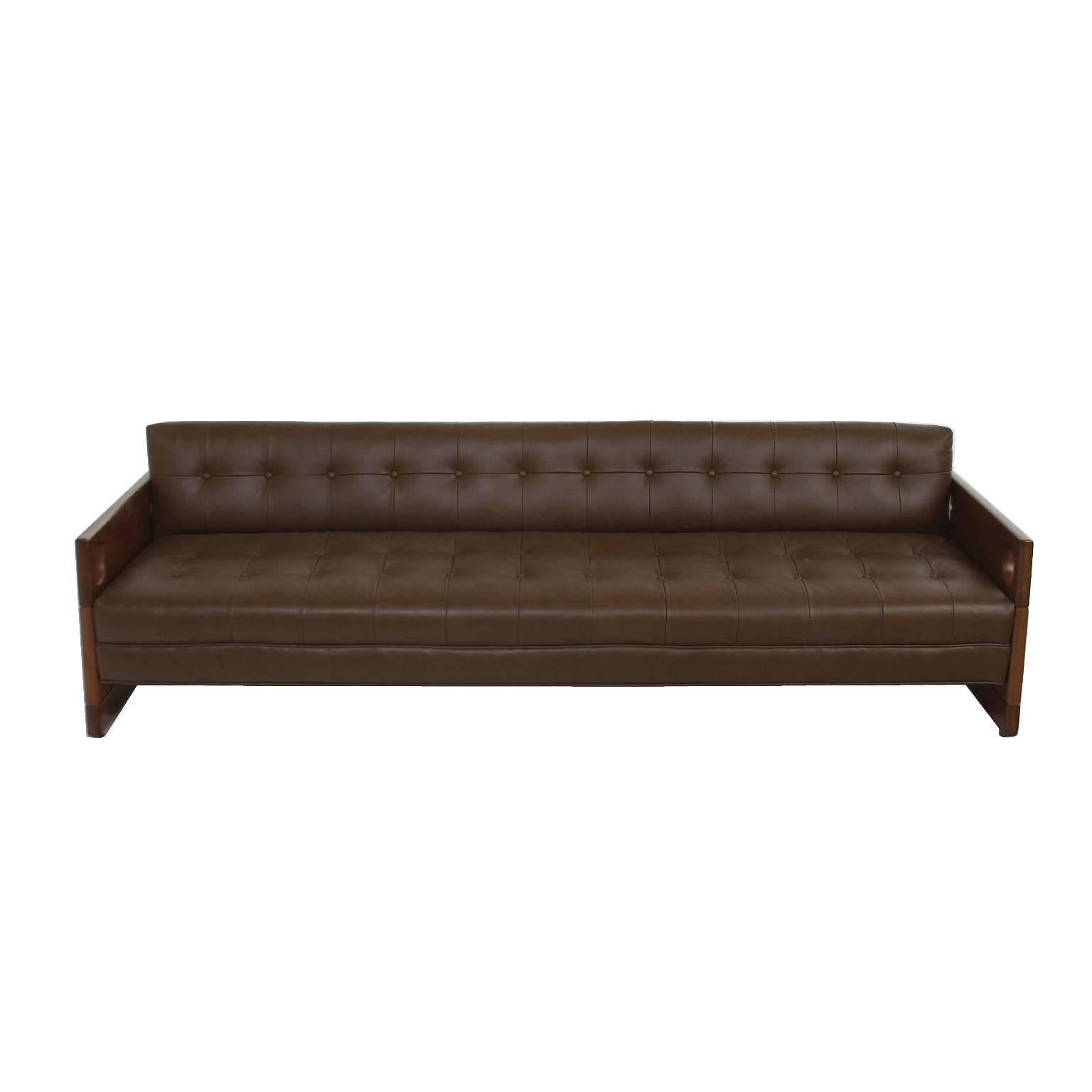 Cerejeira Wood "Cris" Sofa by Sergio Rodrigues at 1stDibs