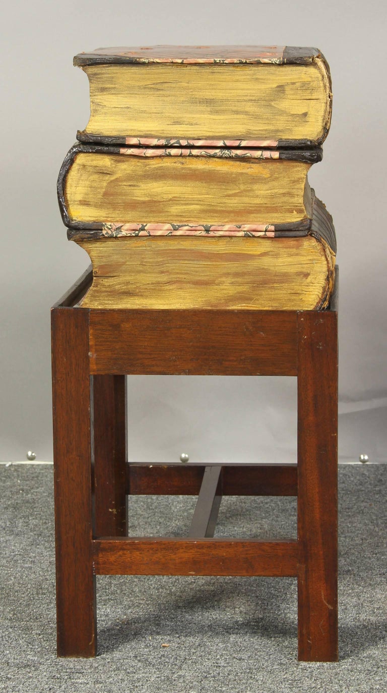 Books on Stand Side Table at 1stDibs