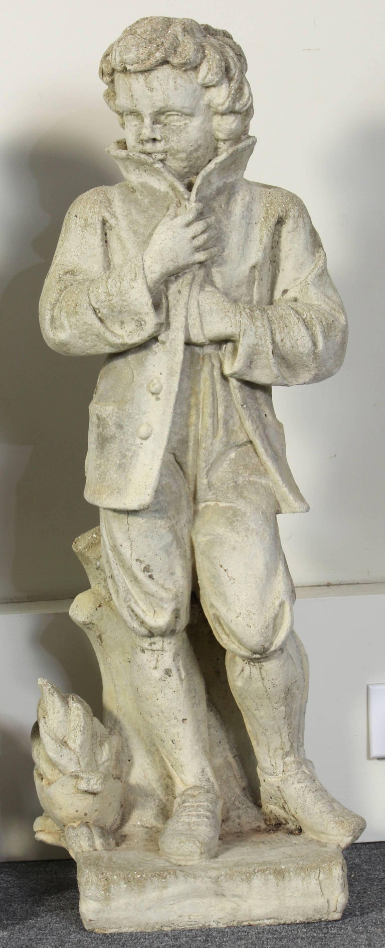 English Cast Stone Garden Statues Depicting the Four Seasons at 1stDibs