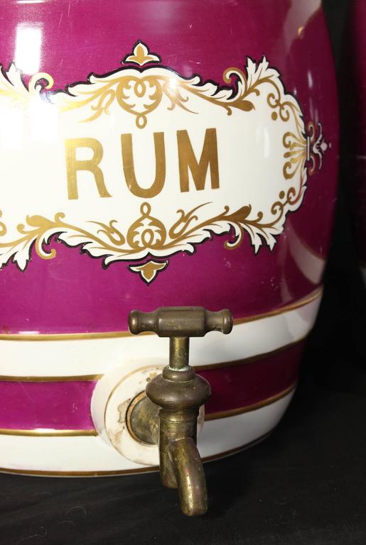 Pair of Ceramic Spirit Barrels at 1stDibs