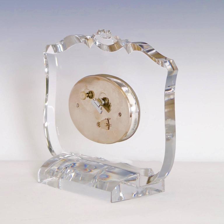 Art-Deco Baccarat Crystal Clock at 1stDibs