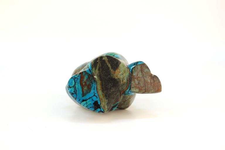 Azurite Abstract Carving at 1stDibs