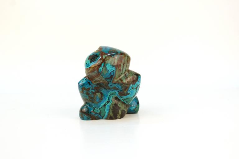 Azurite Abstract Carving at 1stDibs