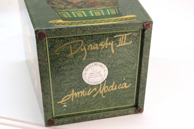 Eastern Inspired Dynasty III Wastebasket by Annie Modica at 1stDibs