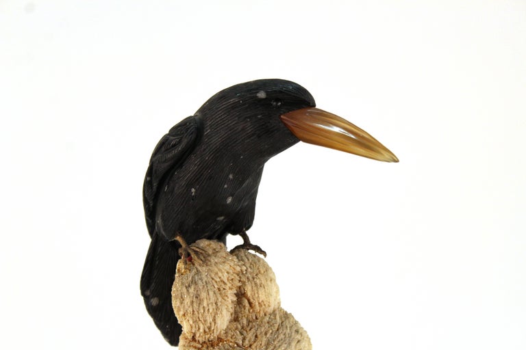 Two Birds on Mineral Rock Sculpture at 1stDibs