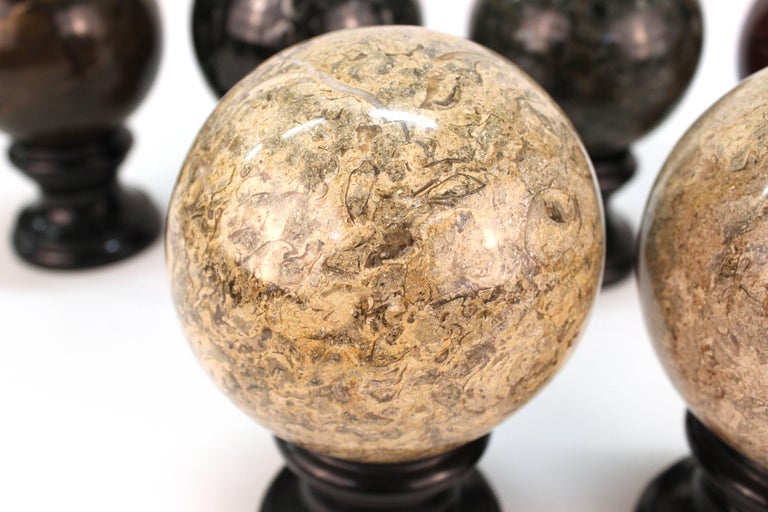 Set of Stone and Marble Balls For Sale at 1stDibs