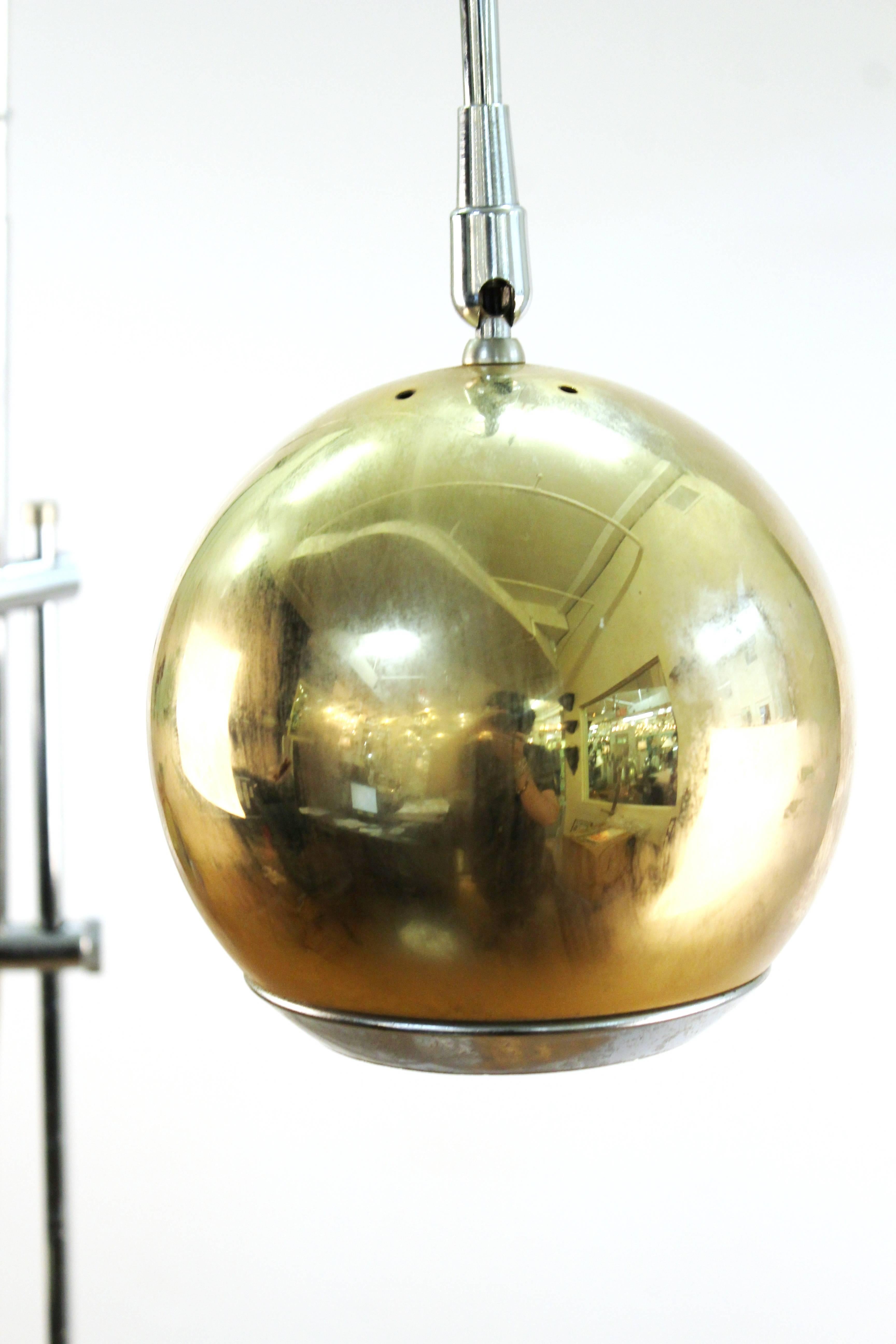 Mid-Century Modern Arc Lamp with Articulating Shade and Adjustable ...