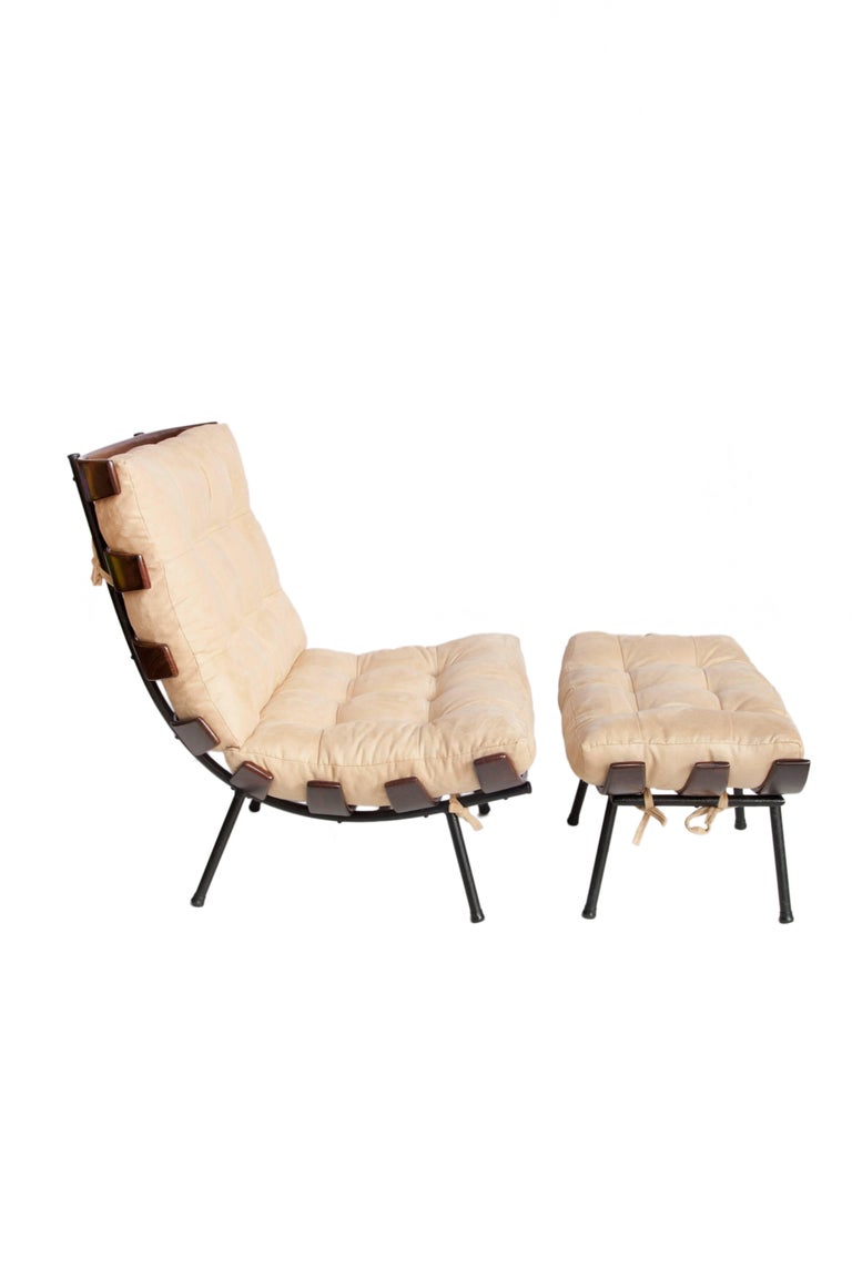 Martin Eisler and Carlo Hauner Costela or 'Rib' Chairs with Ottomans at ...