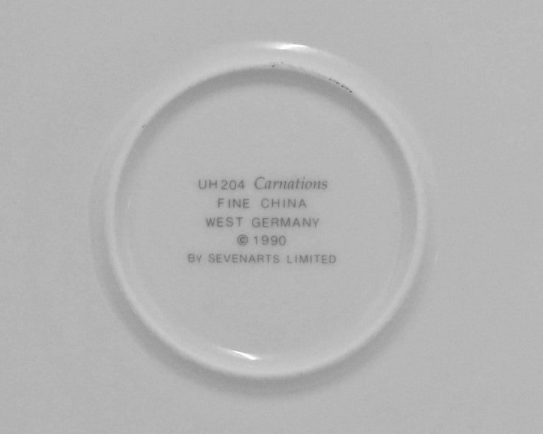 Erte Decorative Plate 'Carnation' at 1stDibs