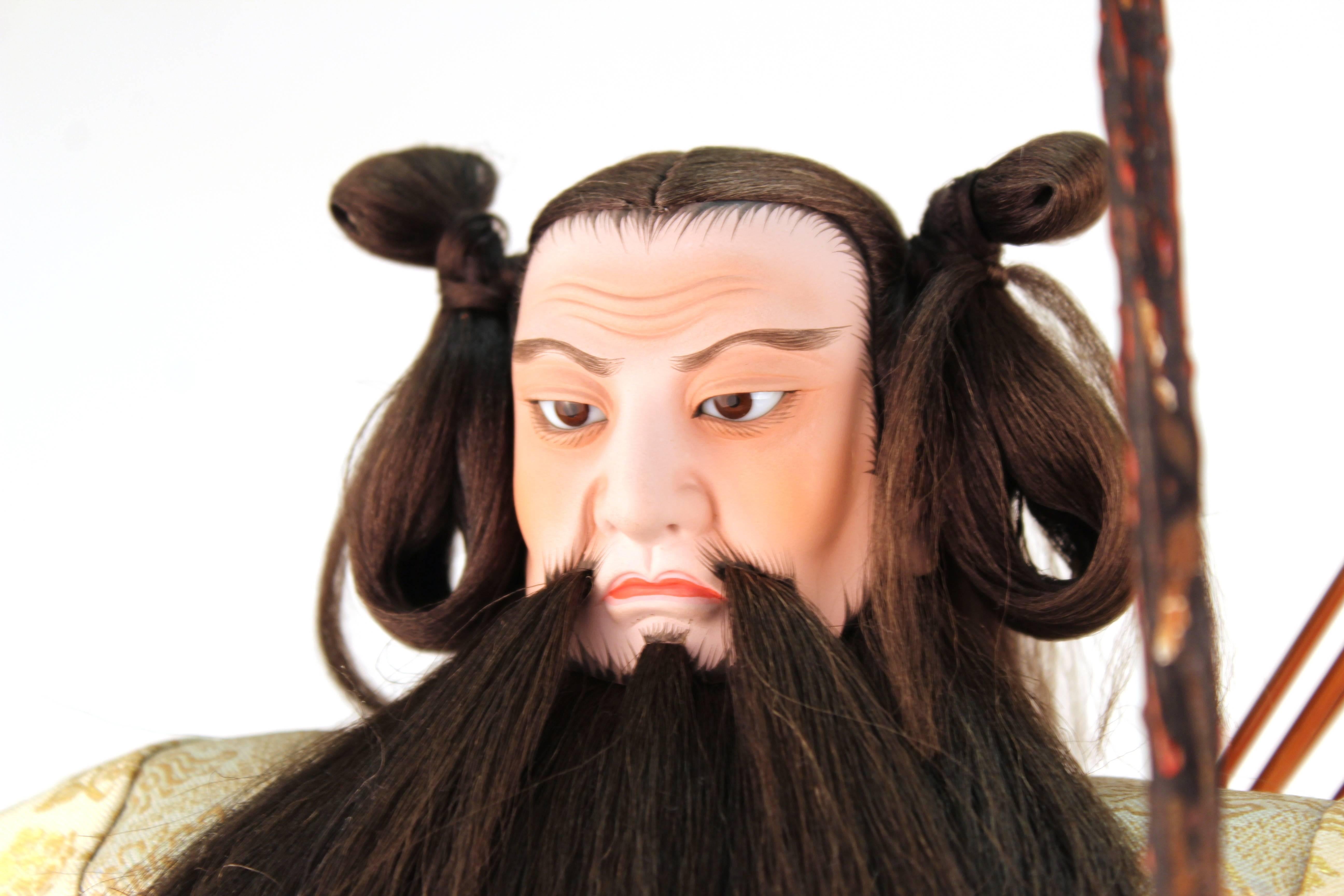 Japanese Musho Ningyo of Gimmu, the First Emperor of Japan For Sale at ...