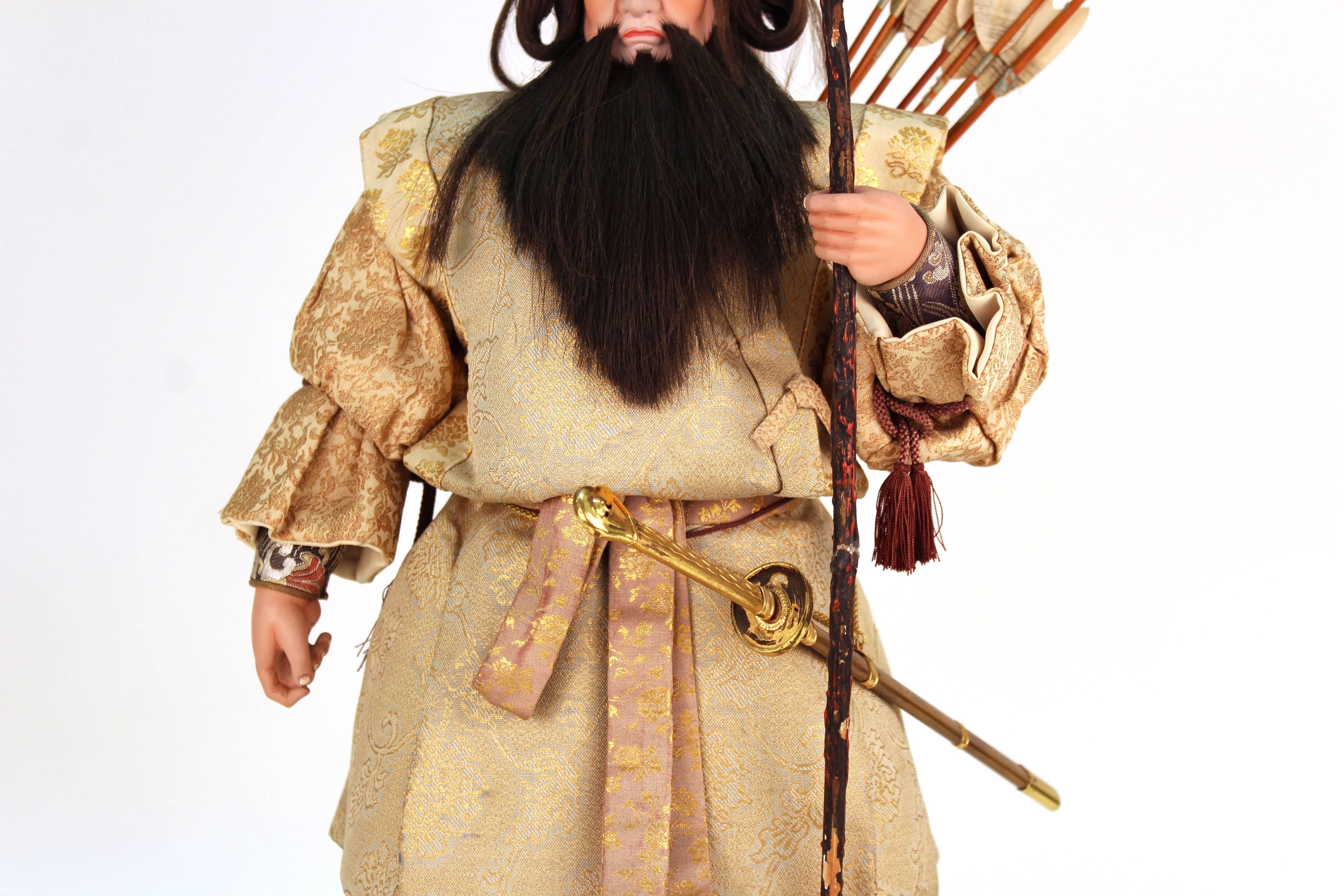 Japanese Musho Ningyo of Gimmu, the First Emperor of Japan For Sale at ...